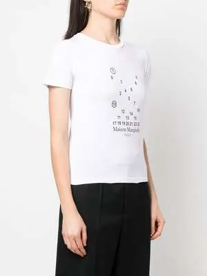 MAISON MARGIELA Numbers-motif Cotton T-shirt