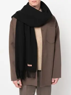 Acne Studios Fringed Wool Scarf