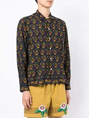 BODE Graphic-print Button-up Shirt