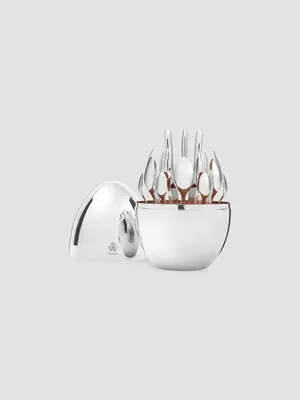 Christofle Mood Collection Silverplated 24-piece Cutlery Set - Silver