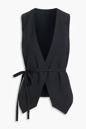 Brunello Cucinelli Bead-embellished Wool-blend Vest - Midnight Blue