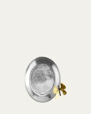 Michael Aram Butterfly Ginkgo Round Trinket Tray