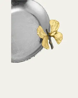 Michael Aram Butterfly Ginkgo Round Trinket Tray
