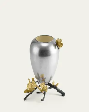 Michael Aram Butterfly Ginkgo Vase, Medium