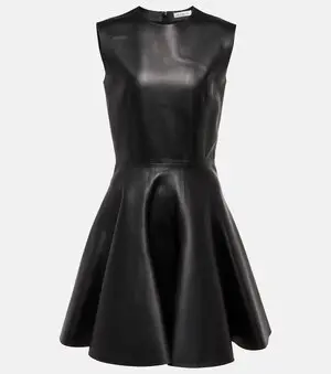 Alaïa Leather Minidress - Black