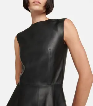 Alaïa Leather Mini Dress