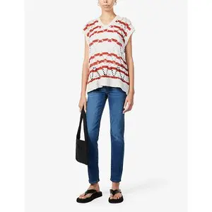 7 For All Mankind Roxanne Slim-fit Mid-rise Stretch-denim Jeans
