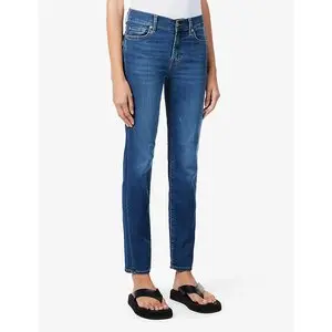 7 For All Mankind Roxanne Slim-fit Mid-rise Stretch-denim Jeans