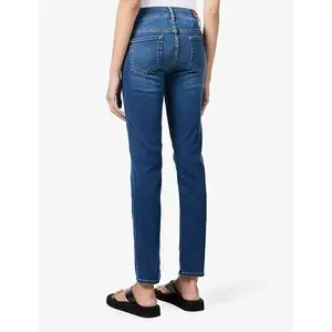 7 For All Mankind Roxanne Slim-fit Mid-rise Stretch-denim Jeans