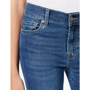7 For All Mankind Roxanne Slim-fit Mid-rise Stretch-denim Jeans