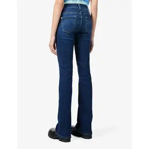 7 For All Mankind Bootcut Mid-rise Stretch-denim Jeans - Rinsed Indigo