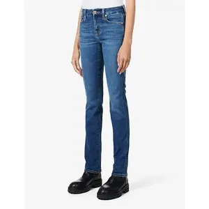 7 For All Mankind Kimmie Straight-leg Mid-rise Stretch-denim Jeans - Duchess