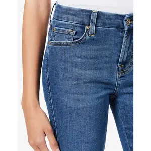 7 For All Mankind Kimmie Straight-leg Mid-rise Stretch-denim Jeans - Duchess