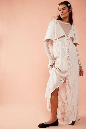 chinese dress ladies Chacha maxi pink – Dress to Impress Rentals main image 1