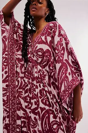 Free People Groovy Baby Maxi Kaftan - Dragon Fruit