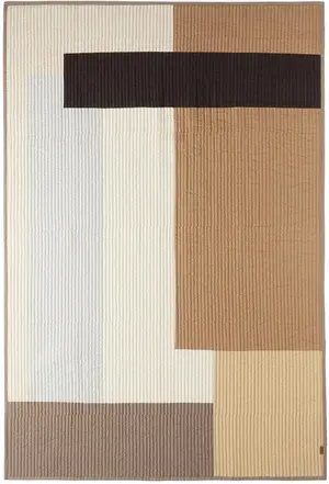 FERM LIVING Ferm LIVING Tan Shay Quilt Blanket - Desert