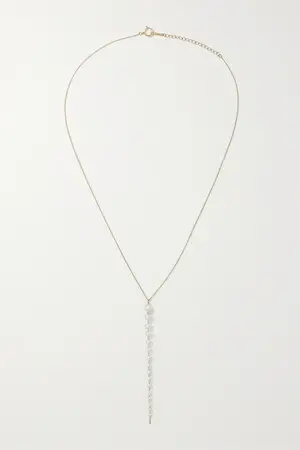Mizuki 14-karat Akoya Pearl Necklace - Gold