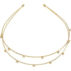 Ettika Double-row Wire Headband - Gold