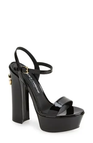 Dolce & Gabbana Glossed Sandals For Women