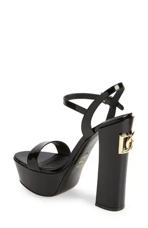 Dolce & Gabbana Keira Platform Sandal - Nero