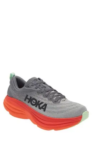 HOKA Bondi Running Sneakers - Castlerock/flame
