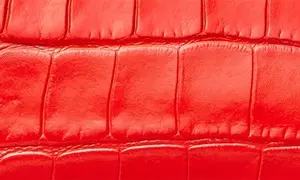 Tory Burch Lee Radziwill Croc-embossed Leather Satchel - Brilliant Red