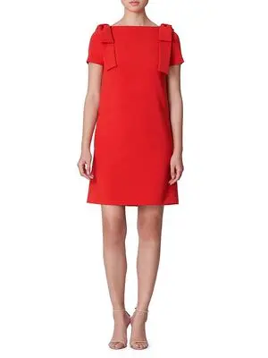 Carolina Herrera Icon Bow-embellished Shift Dress - Sky Blue