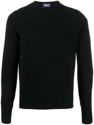 DRUMOHR Crew Neck Cashmere Sweater - Black