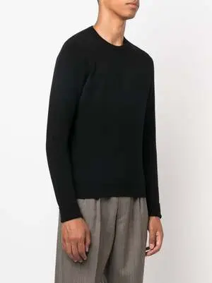 DRUMOHR Crew Neck Cashmere Sweater - Black