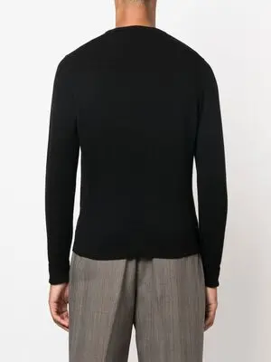 DRUMOHR Crew Neck Cashmere Sweater - Black