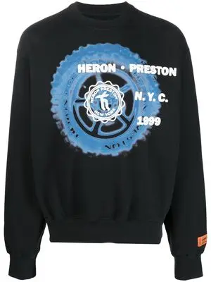 Heron Preston Off Road Print Sweatshirt - Black