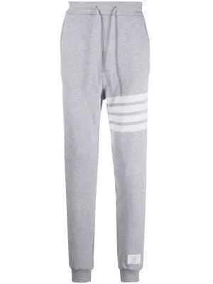Thom Browne 4-bar Knitted Track Pants - Grey