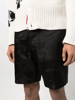 Thom Browne Rwb Stripe Tailored Shorts - Black