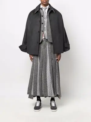Thom Browne 4-bar Stripe Cashmere Cardigan - White