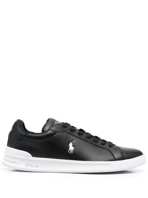 Polo Ralph Lauren Embroidered Pony Low-top Sneakers - Black