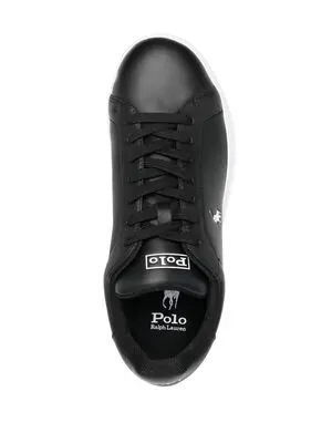 Polo Ralph Lauren Embroidered Pony Low-top Sneakers - Black