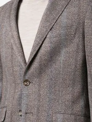 Etro Herringbone Striped Blazer