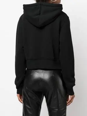 Palm Angels Logo-print Cropped Hoodie