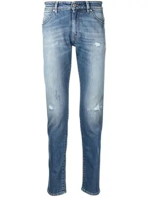 PT TORINO Distressed Slim-cut Jeans