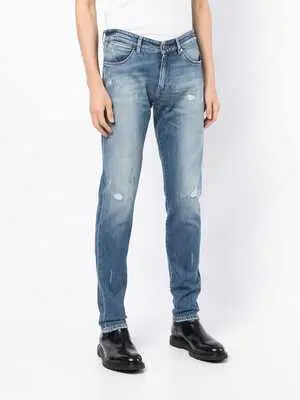 PT TORINO Distressed Slim-cut Jeans