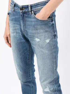 PT TORINO Distressed Slim-cut Jeans