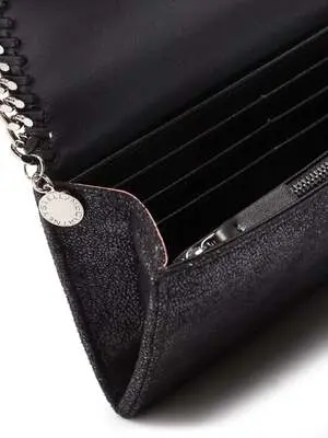 Stella McCartney Falabella Continental Flap Wallet - Black