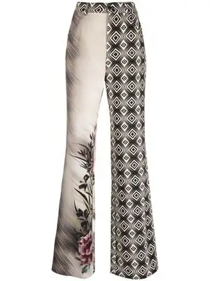 Alberta Ferretti High-waist Flared Trousers