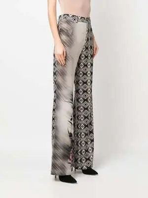 Alberta Ferretti High-waist Flared Trousers