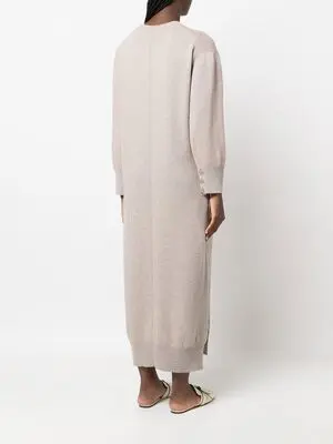 BARRIE Iconic Knit Midi Dress - Neutrals