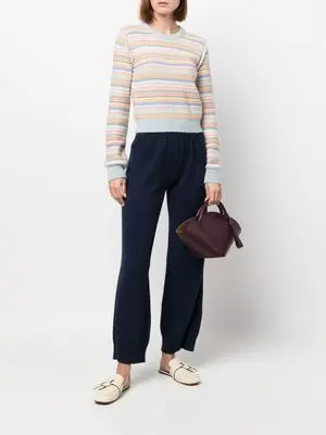 BARRIE Tapered-leg Cashmere Trousers