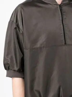 Fear Of God Half-zip Band-collar Sweatshirt - Grey