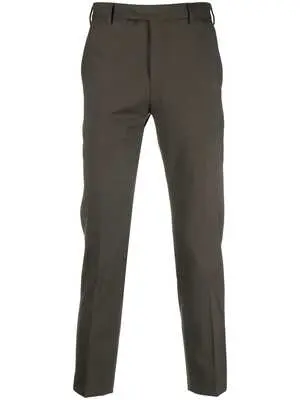 PT TORINO Cropped Tailored Trousers - Green