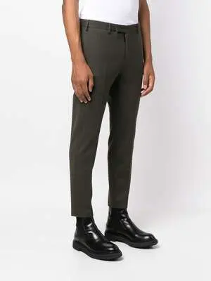 PT TORINO Cropped Tailored Trousers - Green
