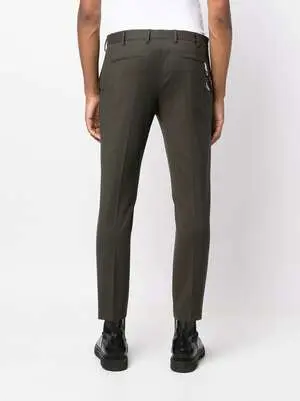 PT TORINO Cropped Tailored Trousers - Green